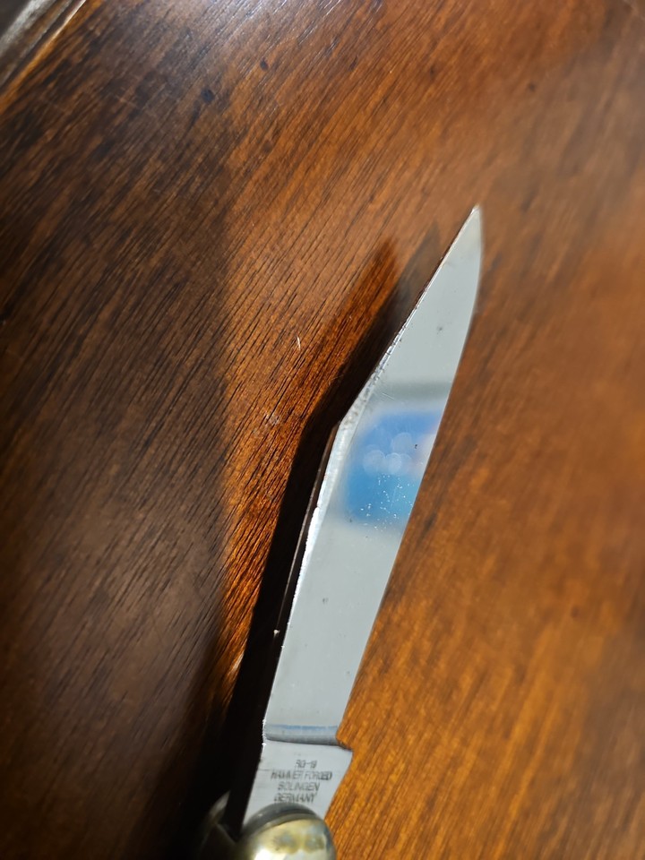 Rigel Handmade Solingen Germany Folding Knife – Stag Handle – 3 Blade ...