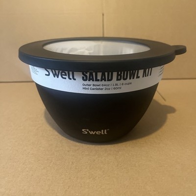 Swell Salad Bowl Kit Food Bowl Stainless Steel black onyx Brand New ...