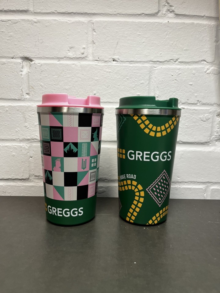 Wicked x Greggs Travel Cups Set Glinda & Elphaba Limited Edition set of ...