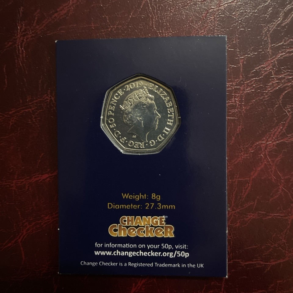 2019 Gruffalo and Mouse 50p BUNC coin sealed with gold edge toning ...