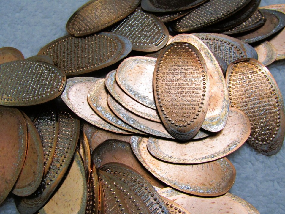 10 Commandments Elongated Penny 1 Cent Token | eBay