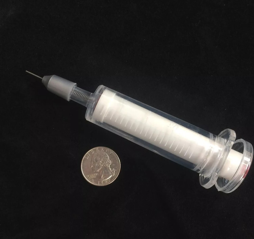 FAKE BIG HYPO NEEDLE Blood Nurse Doctor Shot Syringe Toy Costume Dr ...