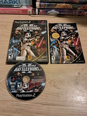 Star Wars Battlefront 2 PS2 CIB Black Label Sony PlayStation 2 Complete ...