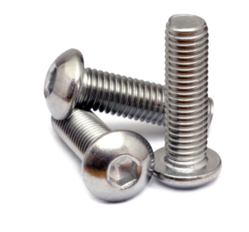 Qty 5 Button Head Socket M10 (10mm) x 20mm Stainless Steel 304 Screw ...
