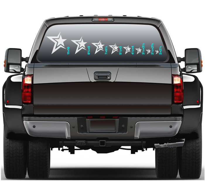 Double Star Indoor/Outdoor Vinyl Decal | eBay