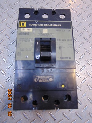 SQUARE D KAL36150 150A 150 AMP 3-POLE 600VAC CIRCUIT BREAKER see ...
