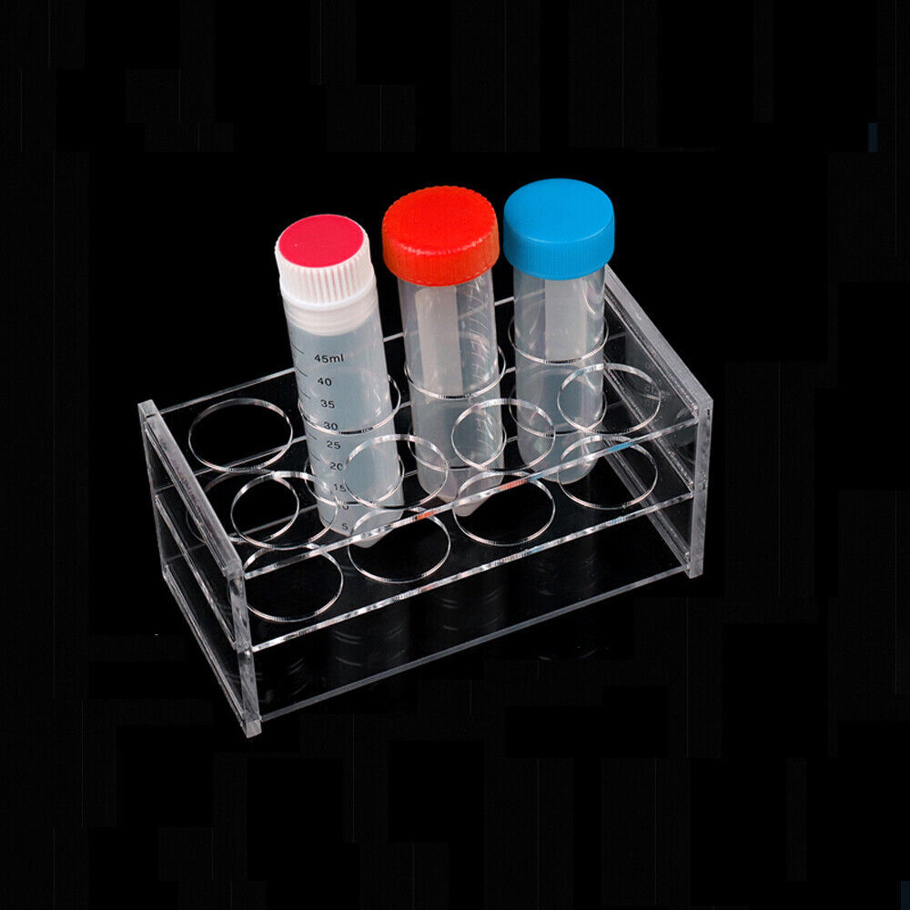 Acrylic Test Tube Holder Rack 6 Wells for 23.5x6.5x9cm Centrifuge Tubes ...