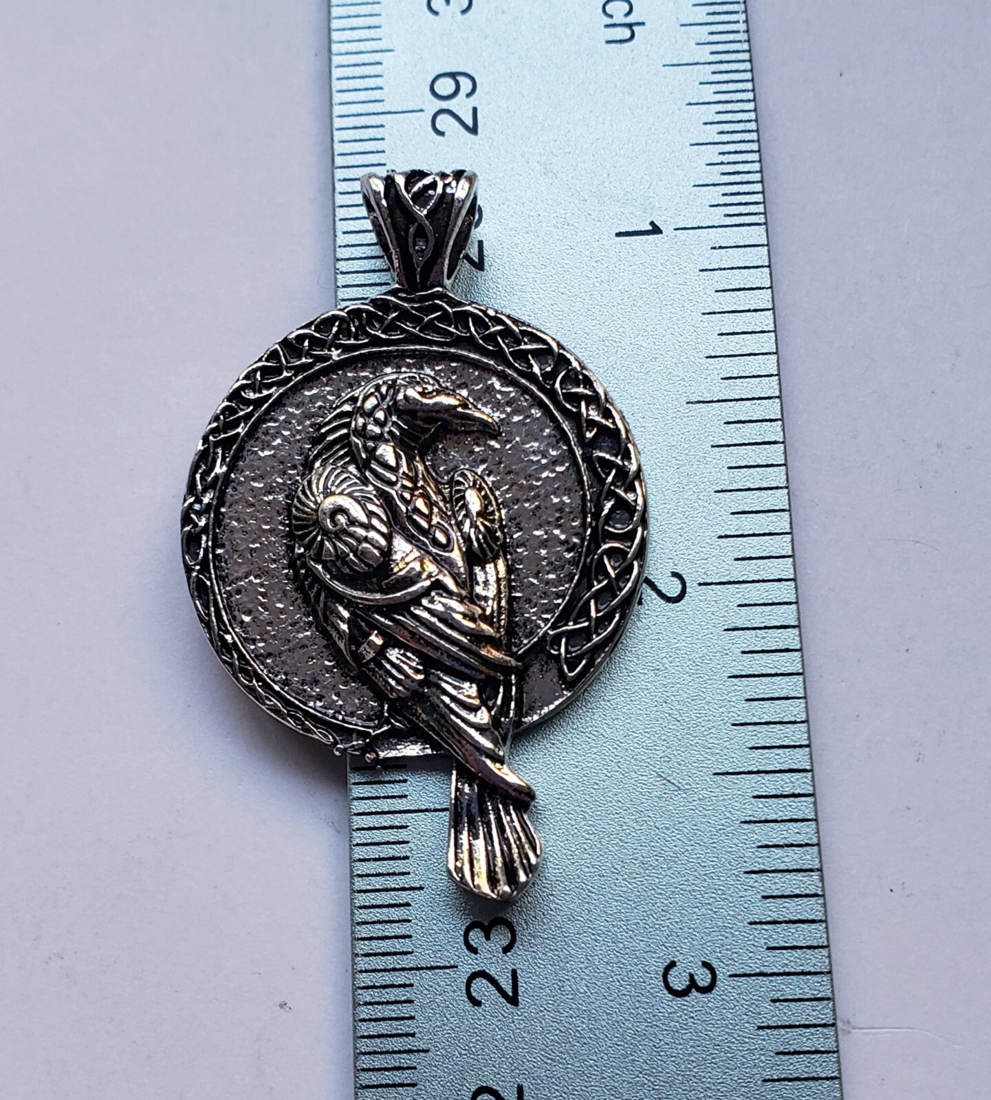 Sale 2-3pcs Exclusive Design Viking Raven Amulet Big 2 face Pendant for ...