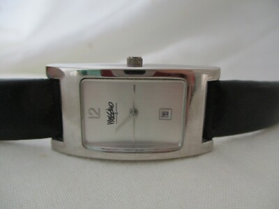 Mossimo Rectangular Watch, Black Buckle Band, Date Indicator, WORKING ...