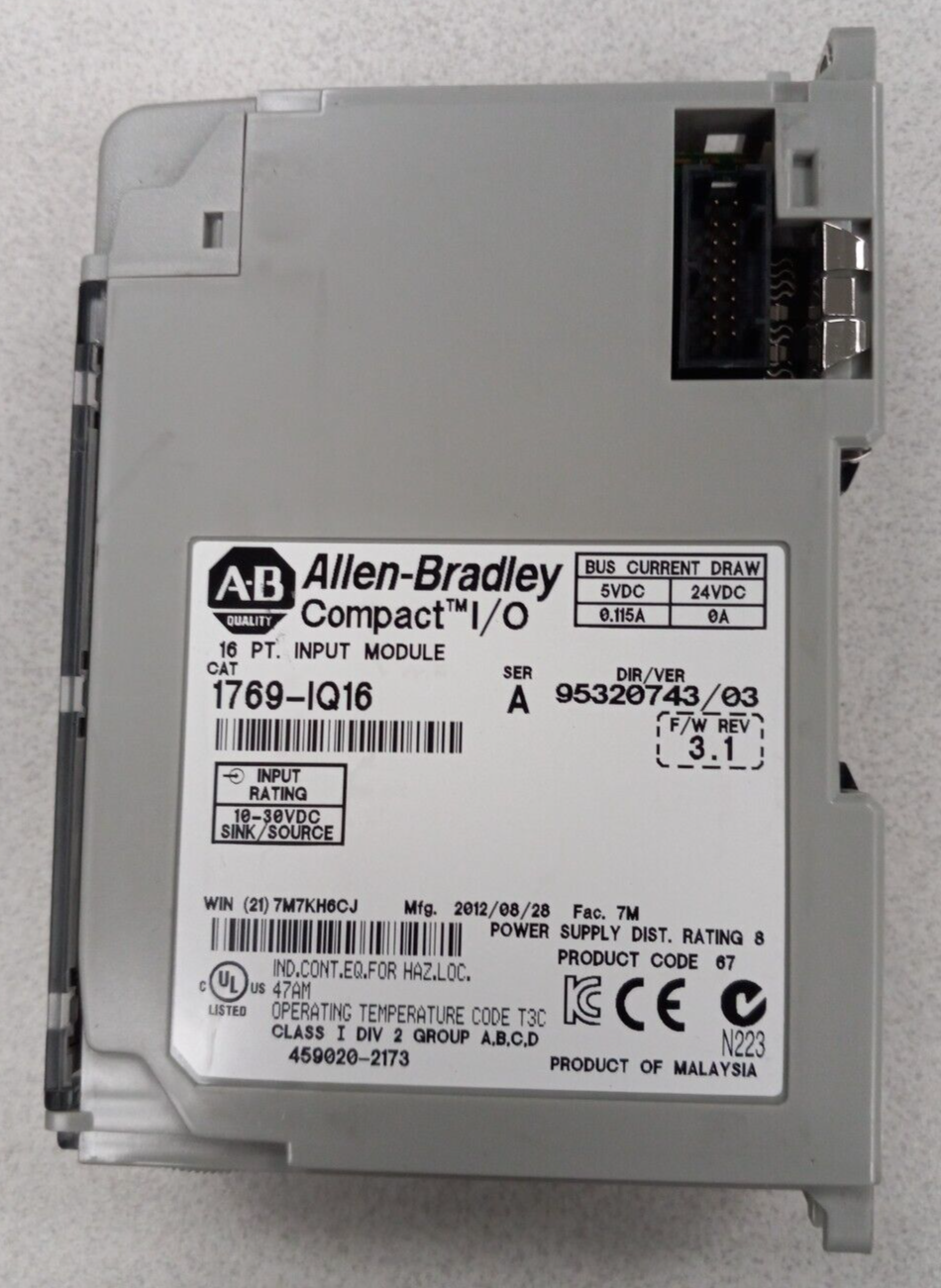 Allen Bradley 1769-L35E Series A, With Power Supply, Prosoft MVI69-GEC ...