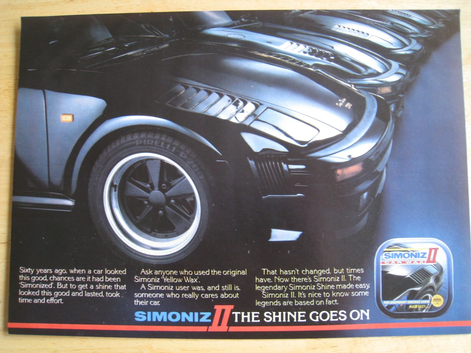 SIMONIZ II CAR WAX POSTER ADVERT READY FRAME A4 SIZE FILE H | eBay