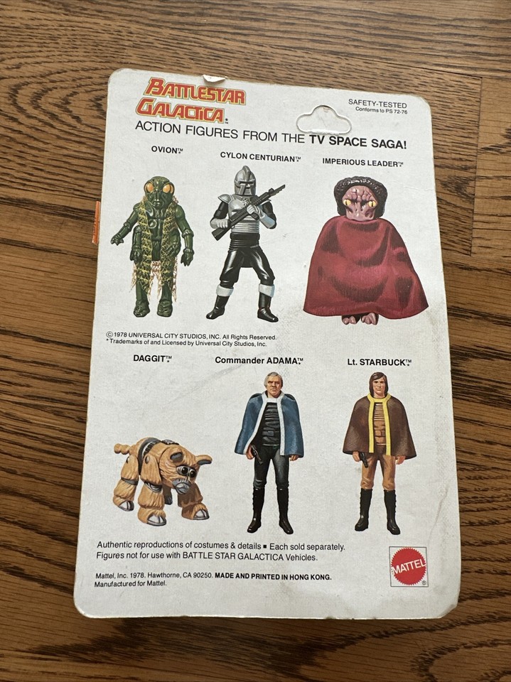 Battlestar Galactica OVION Action Figure Mattel 1978 Very HTF Unpunched ...