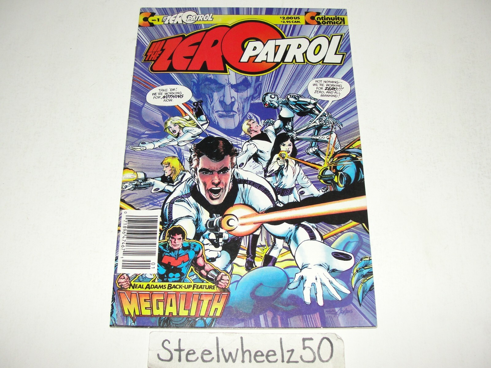 Zero Patrol #1 Comic Continuity Comics 1985 Megalith Neal Adams Esteban ...