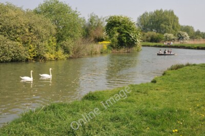 Photo 6x4 Swans and boaters at Lechlade Lechlade on Thames Swans and ...