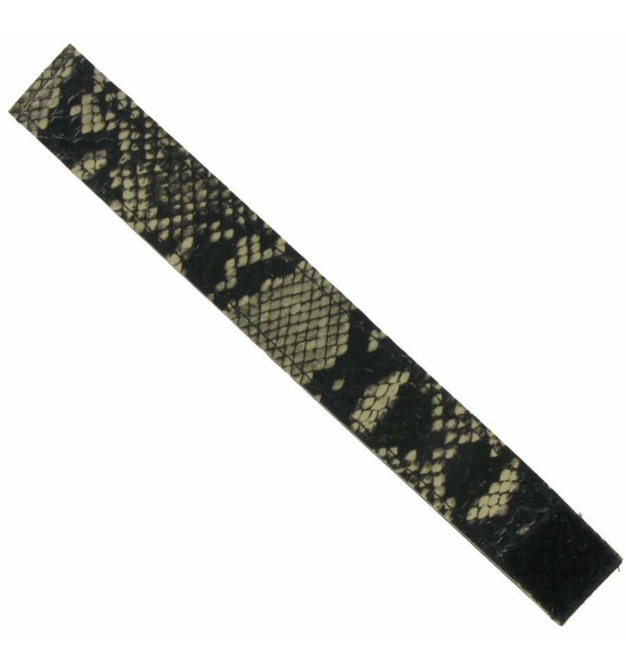 Faux Leather Snake Grain Wrap Bracelet Hook and Loop Fastener | eBay