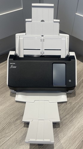 Fujitsu / Ricoh fi-8040 A4 USB + LAN Scanner + trays + PSU + USB *13 ...