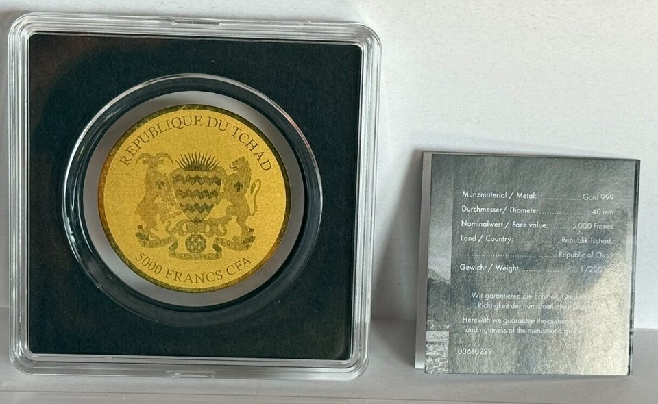 2025 Chad Big Five Moose 1/200 oz Gold Coin | eBay