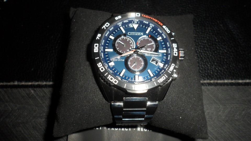 CITIZEN CB5034-58L Men's Eco-Drive Radio Controlled A.T. Chronograph ...