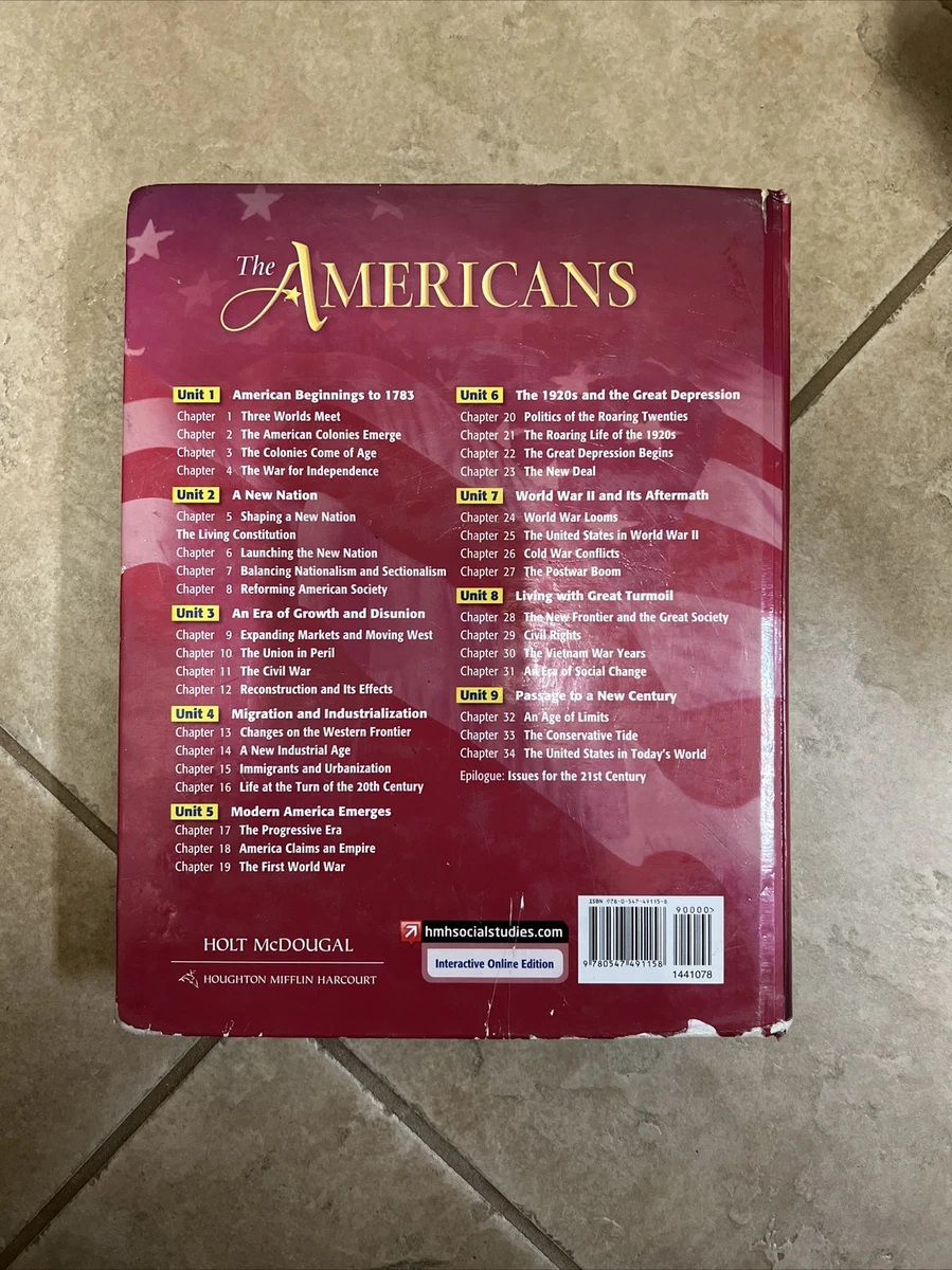 American History Textbook Holt