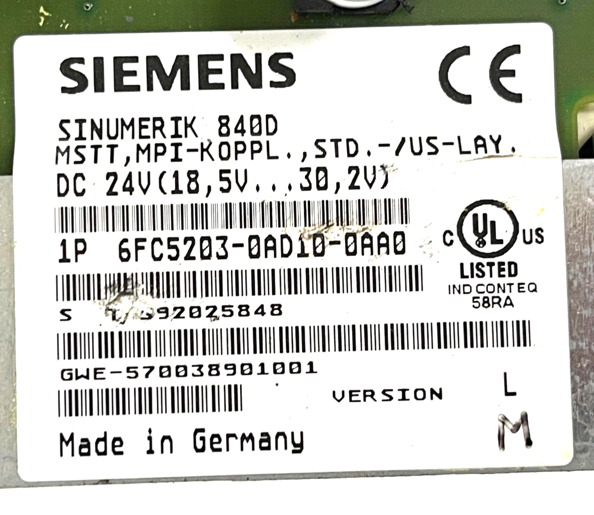 SIEMENS SINUMERIK 840D MACHINE CONTROL PANEL MCP 483 | eBay