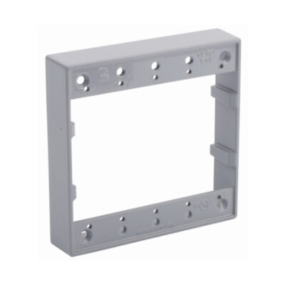 1 pc Weatherproof 2-Gang Metal Extension Ring GRAY Outdoor FS Box | eBay