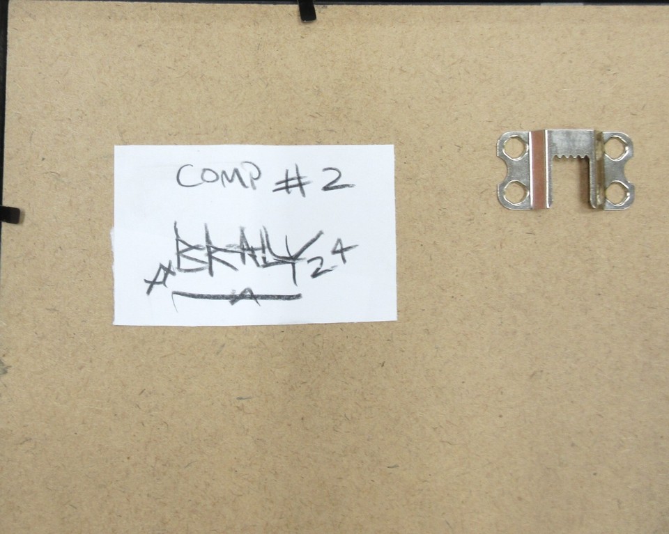 12x12 ORIGINAL SIGNED WATERCOLOR PAINTING/DRAWING. WOOD FRAME. BRADY ...