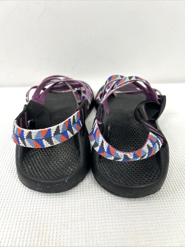 Chaco Womens 9 Adjustable Strap Sport Sandals Geometric Pattern Purple ...