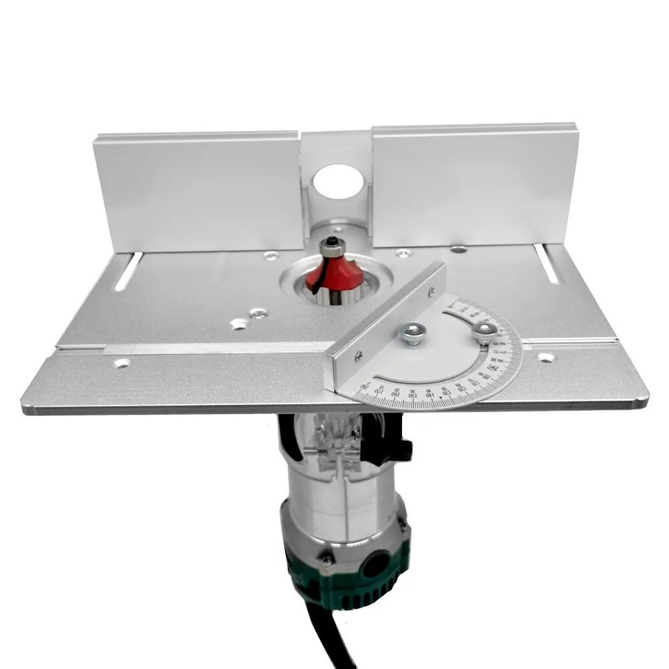 2 In 1 Aluminum Router Table Insert Plate for Wood Router Trimming ...