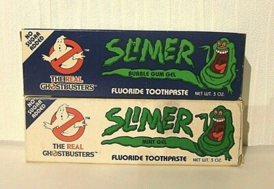RARE THE REAL GHOSTBUSTERS SLIMER TOOTHPASTE SET NEW | eBay
