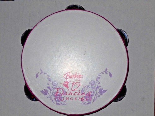 Barbie & The 12 Princess Musical Tambourine Tamborine Drum Play Fun ...