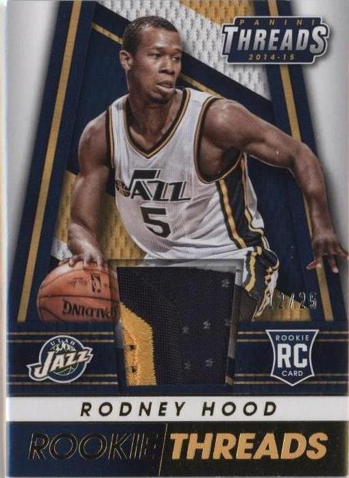 2014-15 Panini Threads - Rookie Threads Rodney Hood #45 Prime /25 (MEM ...