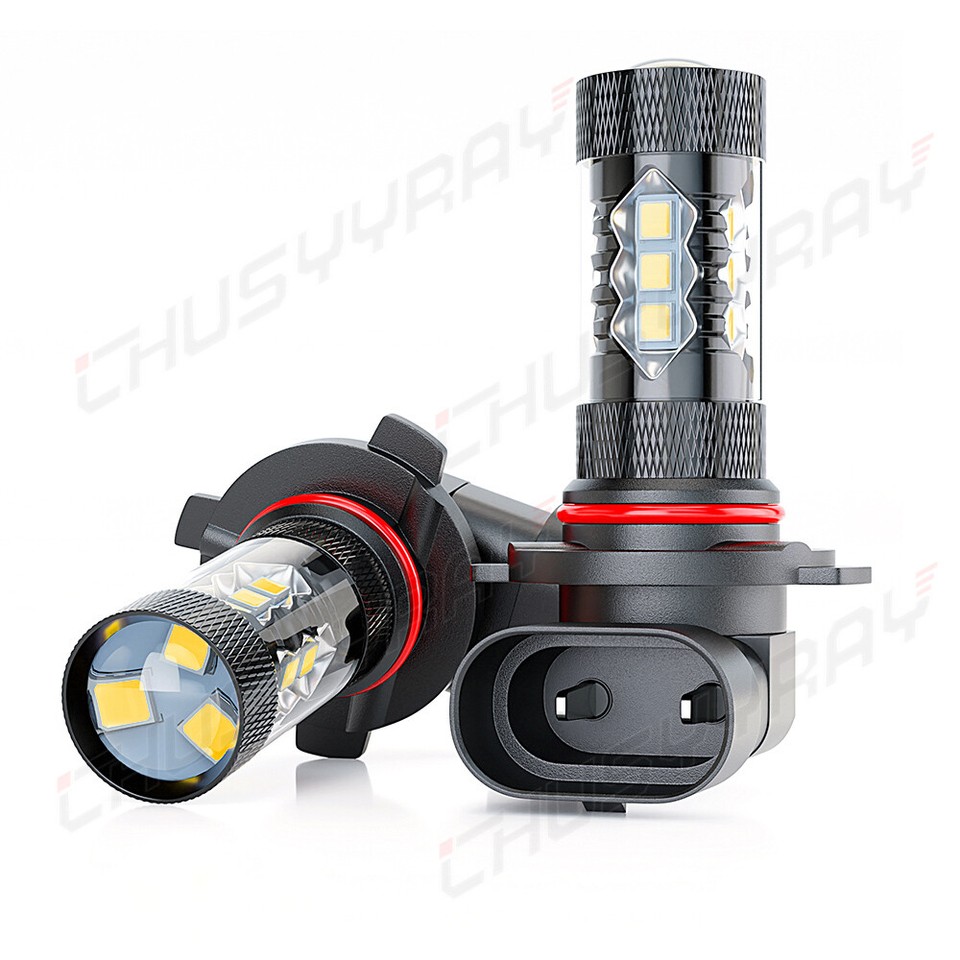 Pair LED Fog Light Bulbs 9145 9140 H10 Amber 4500K yellow Driving Lamp ...