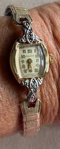 Vintage Ladies Gold filled Bulova Square face Watch | eBay