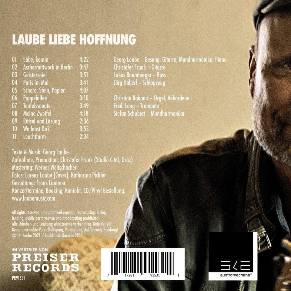 Georg Laube Laube Liebe Hoffnung (CD) | eBay UK
