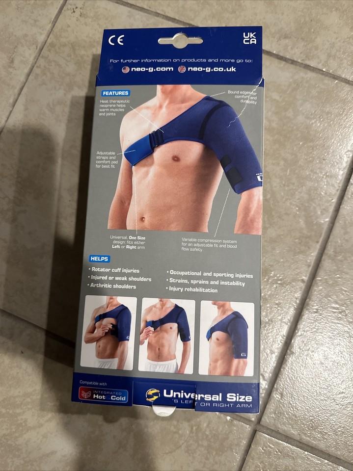 Neo G Shoulder Support #896 Universal Fits Right or Left Arm New free ...