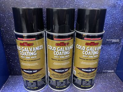 3 Cans Of Aervoe / Crown Cold Galvanize Coating Spray 93% Zinc Rich ...