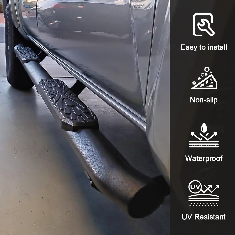 FOR 2019-2026 Ford Ranger Super Crew Cab Side Step Curved Running Board ...