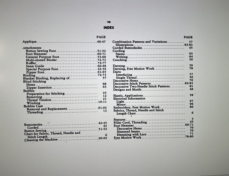 Large Deluxe-Edition Instructions Manual Singer 500 500A Sewing Machine ...