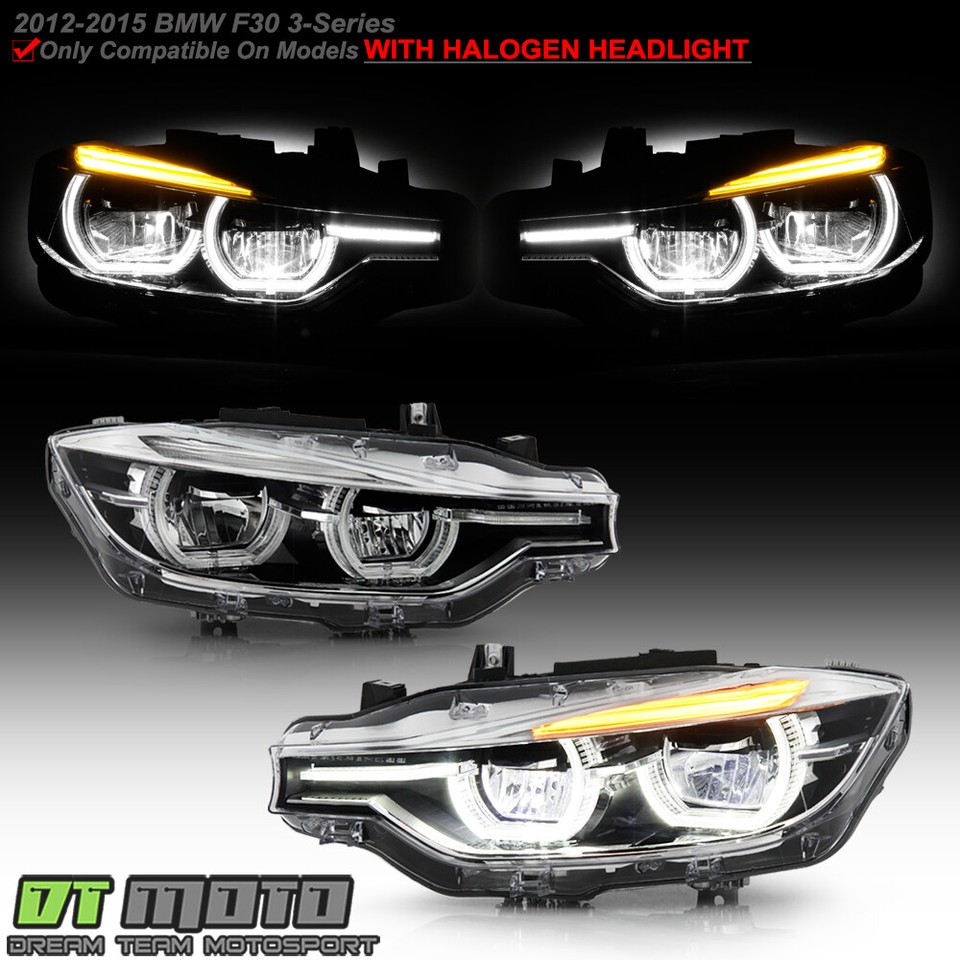 [FULL LED LCI STYLE Fit Halogen] 2012-15 BMW F30 320i 328i 335i DRL ...
