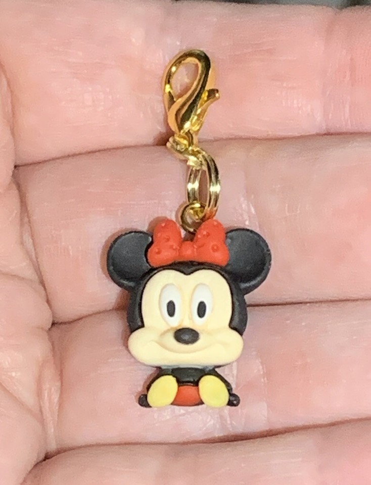 Minnie Mouse Charm Zipper Pull & Keychain Add On Clip!! | eBay