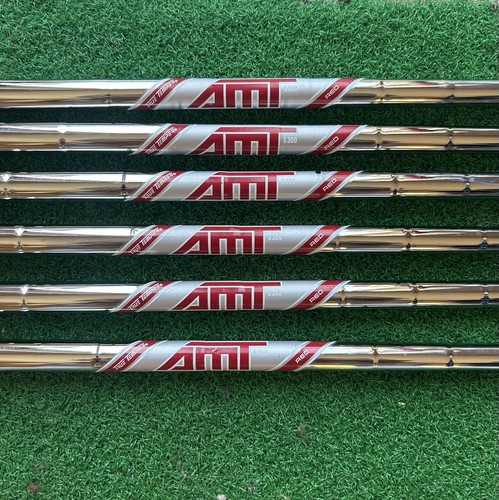 True Temper AMT RED S300 5-PW Steel Stiff Iron Shaft Set .355 Tips ...