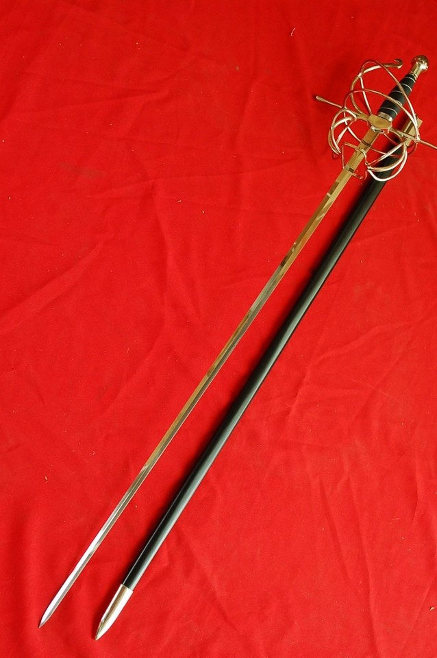 MASTER CUTLERY Ace Martial Arts Supply Renaissance Rapier Fencing Sword ...