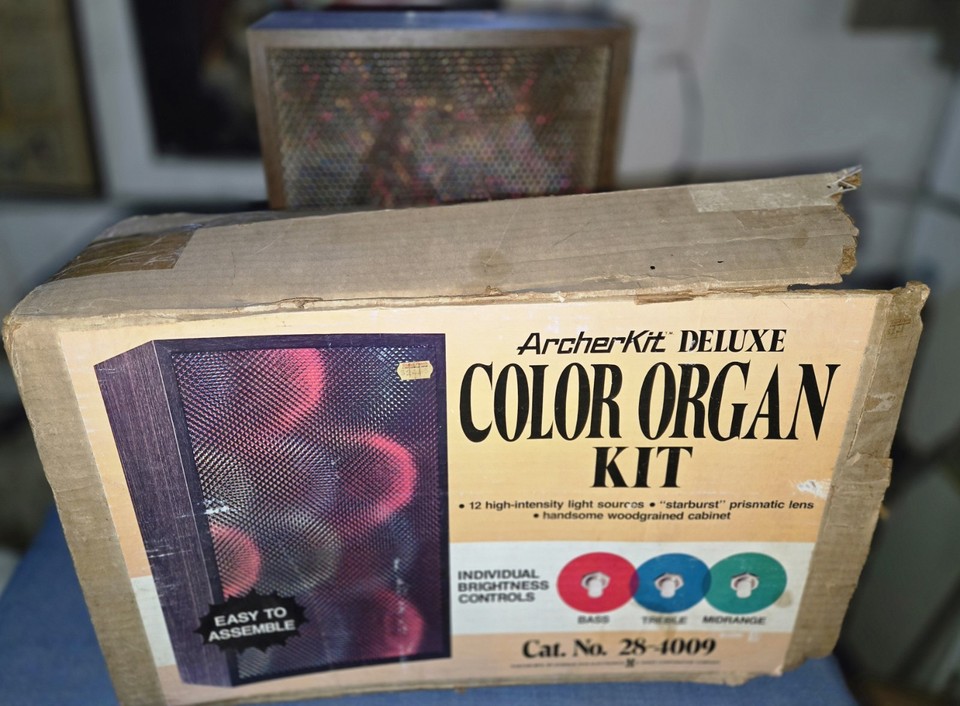 Realistic Color Organ Radio Shack Retrofitted With Christmas Lights | eBay