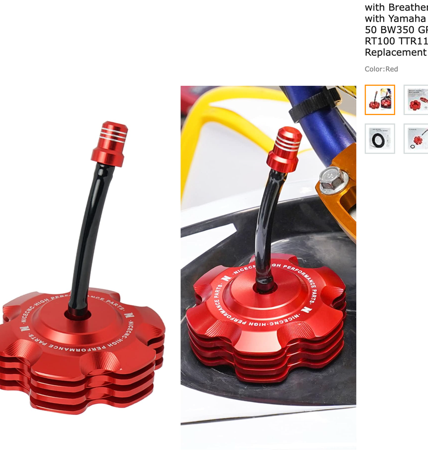 CNC Gas Cap 2001 2002 Yamaha WR426F WR 426F Petrol Fuel Tank Lid ...