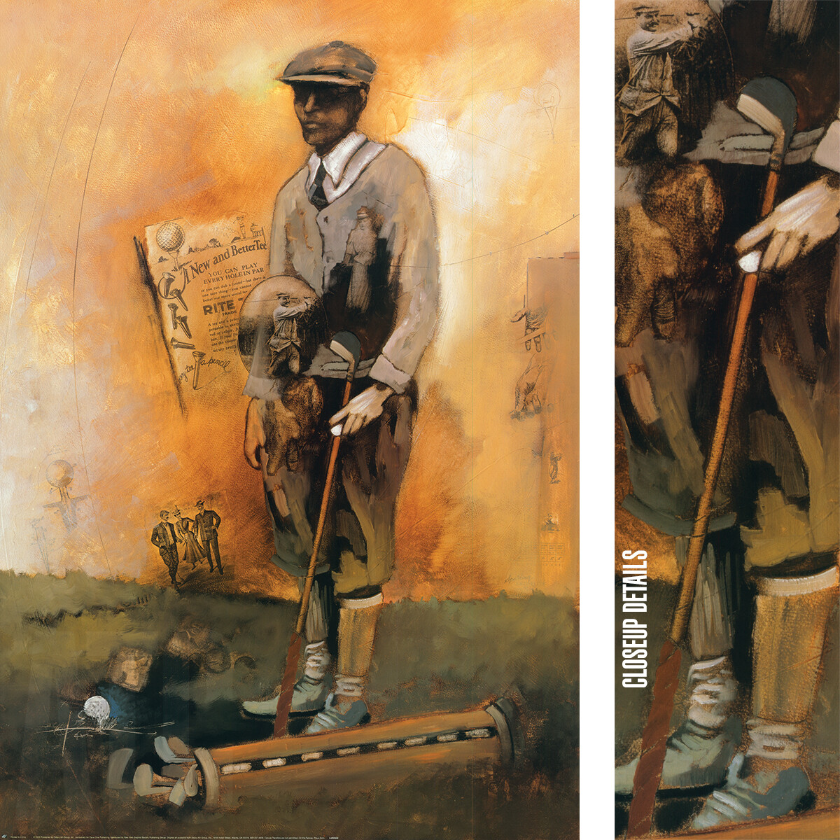 26W"x38H" ON THE FAIRWAY by ROYA AZIM - GOLF MASTERS OPEN PGA CHOICES ...