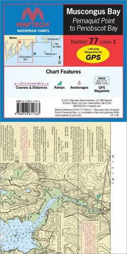 Muscongus Bay - Pemaquid Point to Penobscot Bay Waterproof Chart, 1st ...