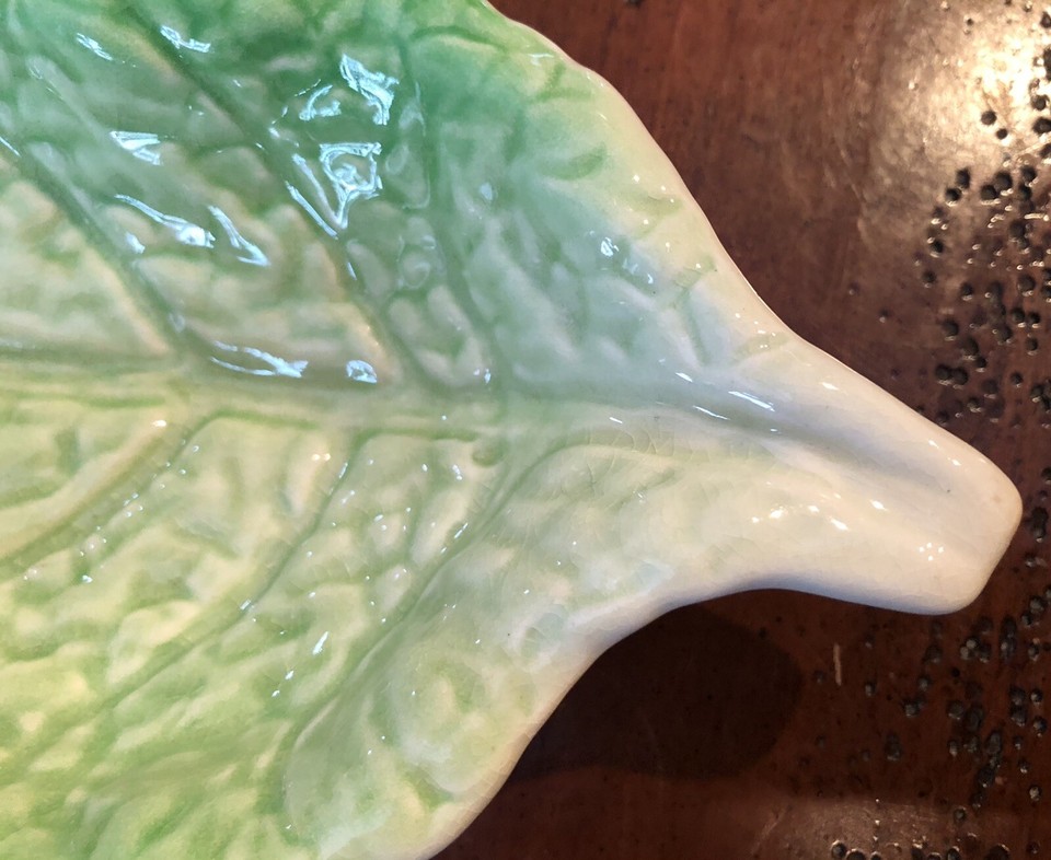 Antique Grimwades Royal Winton England Dish Embossed Lettuce Leaf ...
