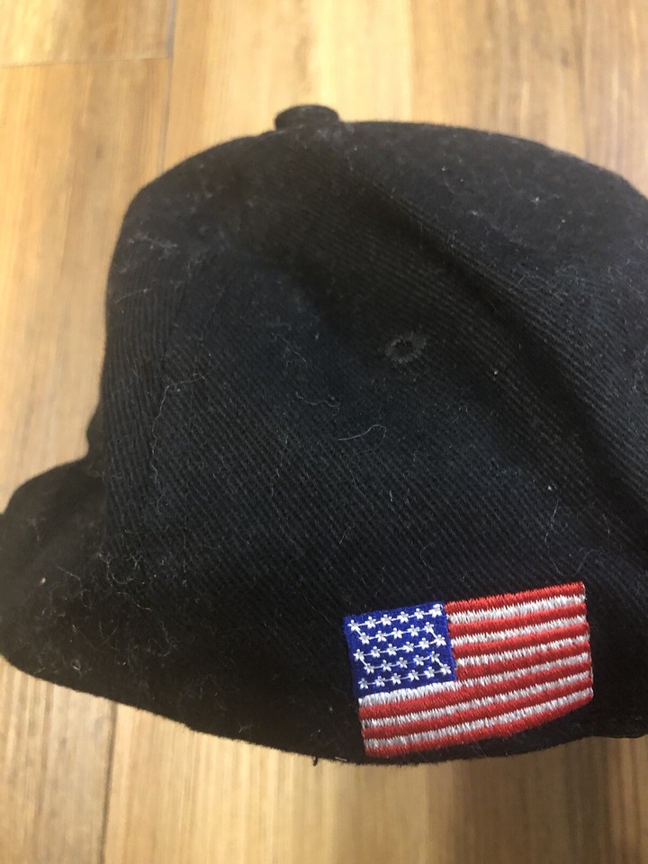 NRA Embroidered Hat Cap Adjustable Black Gold w/USA Flag FastShip | eBay