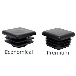 1" Inch | Square Plastic End Cap Tubing Hole Post Plug | Multiple ...