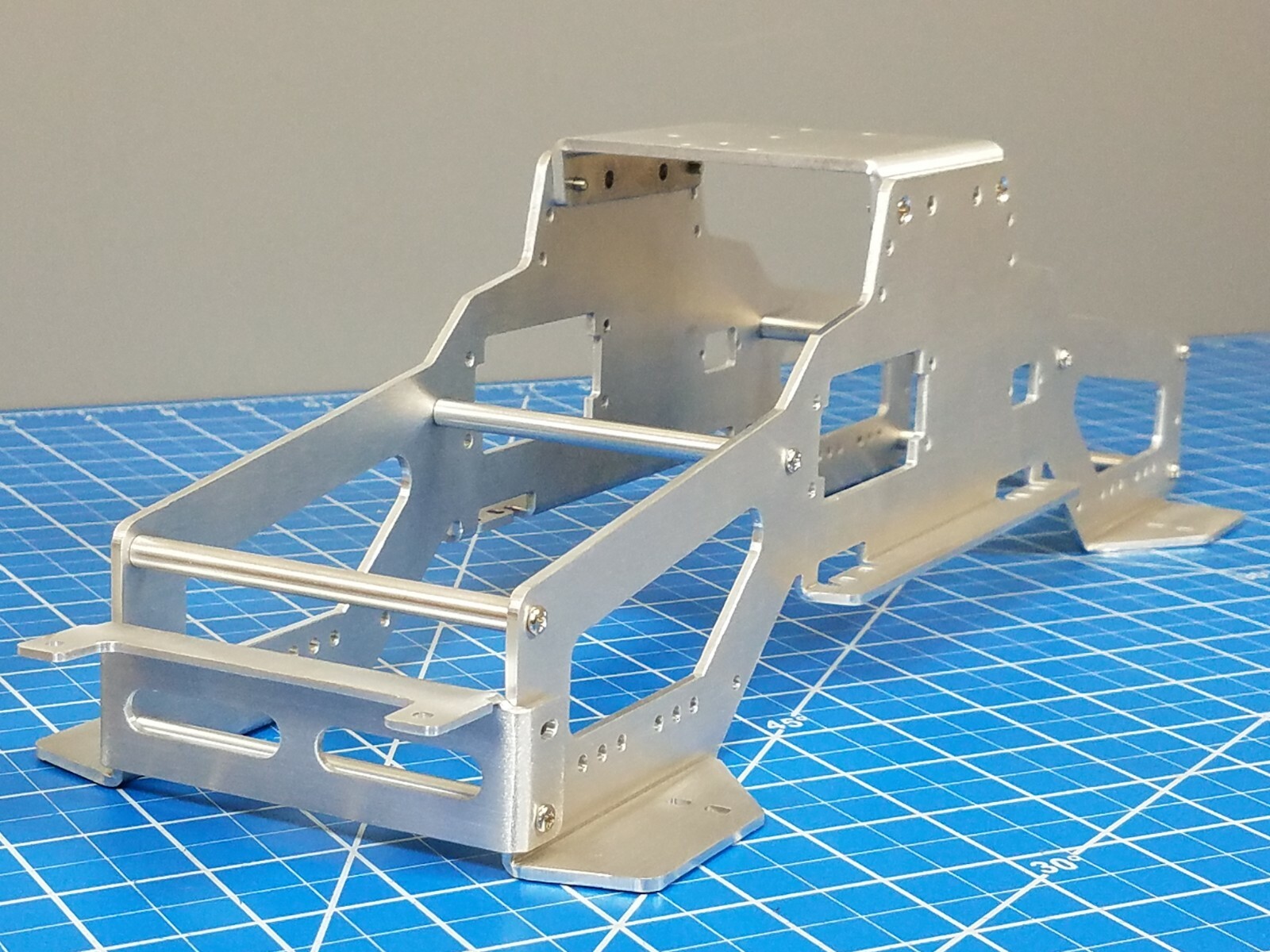 Custom Aluminium Chassis Deck Frame Tamiya R/C 1/10 Clodbuster Bullhead ...